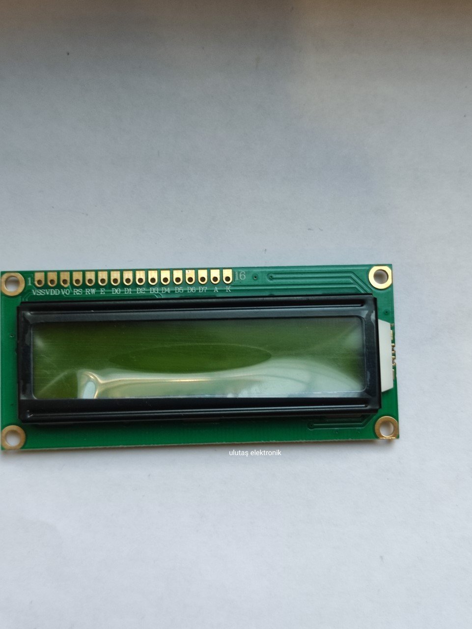 LCD DİSPLAY 1602A 2X16 YEŞİL - Ulutaş Elektronik LCD DİSPLAY 1602A 2X16 YEŞİL - Ulutaş Elektronik